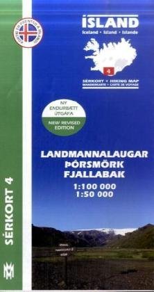 By Mal og menning Landmannalaugar, Porsmork, and Fjallabak Hiking Map ...