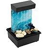 Amazon.com: Tabletop Fountain with Light - Battery/USB Operated Mini ...