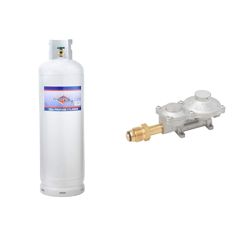Amazon.com : Flame King 100-Pound Propane Tank with Regulator for RV ...