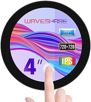 Amazon.com: waveshare 4inch DSI Round Touch Display, 720 × 720 Resolution, IPS, 10-Point Touch ...