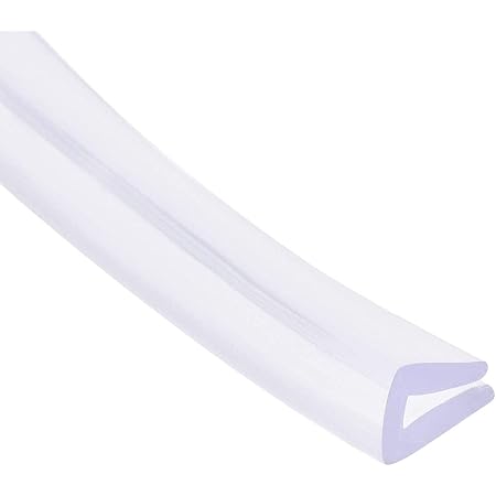 TOP-VIGOR Trim Seal, Transparent PVC U-Seal Channel Edge Protector ...