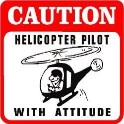 Amazon.com: Caution: Helicopter Pilot Plane Aviator Sign : Home & Kitchen