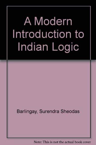 Buy A Modern Introduction to Indian Logic Book Online at Low Prices in ...