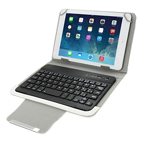 CHENCHUAN Universal Tablet Wireless Keyboard Universal Leather Case ...
