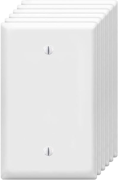 ZEFTV Blank Wall Plates 1-Gang blank Switch Outlet Electrical Cover ...