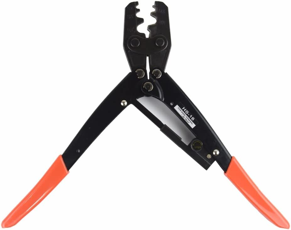 HS-16 Crimping Pliers Cable Lug Crimper Tool Bare Terminal Wire Plier ...