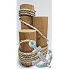 Amazon.com: Set of 3 Nautical Wood Piling Decorations with Beautiful ...
