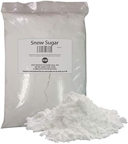 Amazon.com: Naturejam NO MELT Sweet Snow Sugar 2 Pounds Bulk Bag for ...