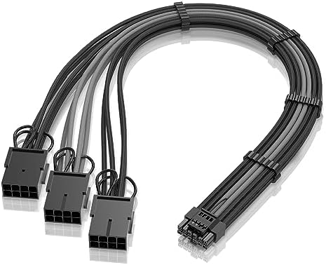 Amazon.com: EZDIY-FAB GPU Power Sleeved Cable Extension, 16pin(12+4 ...