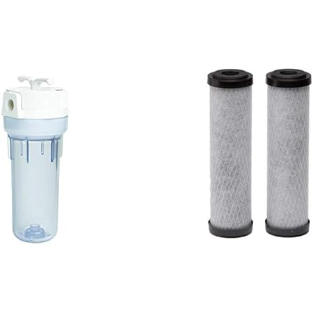 EcoPure EPW2VC Whole Water Filtration System Housing & Carbon Universal ...