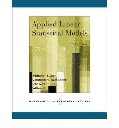 [(Applied Linear Statistical Models )] [Author: Michael H. Kutner] [Nov-2004]: Neter: Amazon.com ...
