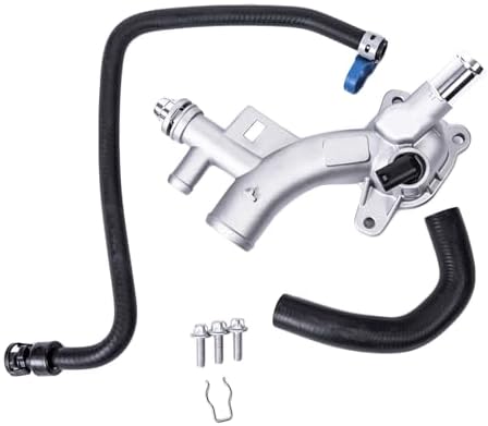 Amazon.com: Upgraded Aluminum Engine Coolant Water Outlet with Inlet ...