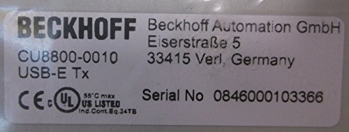 Amazon.com: BECKHOFF AUTOMATION CU8800-0010 USB-E Tx NIB : Industrial ...