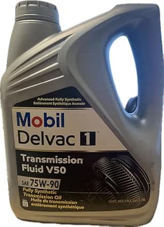 Amazon.com: Mobil Delvac 1 Transmission Fluid V50, SAE 75W-90 Synthetic ...