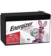 Amazon.com: Energizer EN7-12, 12 Volt 7 Amp Hr, Long Lasting Sealed ...