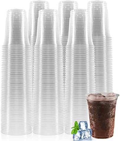 12 oz Cups, 300 Pack, Clear, Durable, Resistant, BPA Free, Recyclable ...