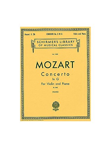 Amazon.in: Buy W.A. Mozart: Violin Concerto No.3 In G K.216 (Violin/Piano). Partitions pour ...