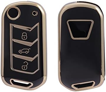 CARMATE Premium Car Key Cover for Mahindra XUV700 - ( Gold Black -TPU09 ...