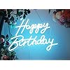 Amazon.com : DAKABUKA LED Neon Happy Birthday Sign Night Light Birthday Party Decorations Ice ...