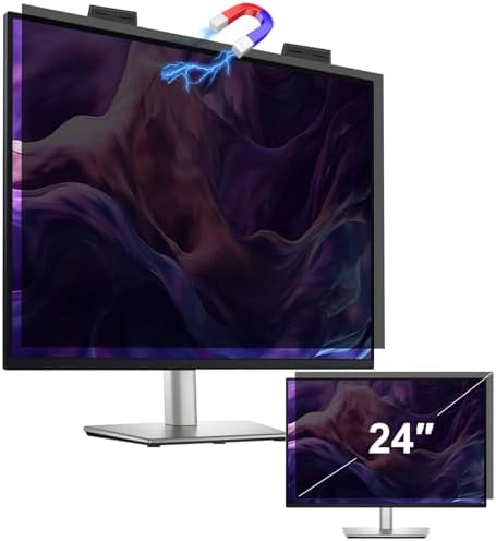 Amazon.com: Hoktods Magnetic Hanging Computer Privacy Screen Filter 24 ...