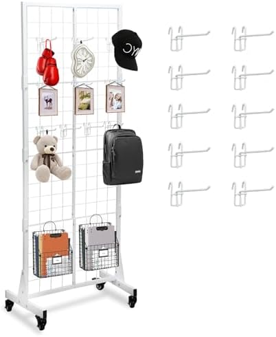 Amazon.com: SPACECARE Gridwall Panel Display Stand 2.1' x 5.5' Ft ...