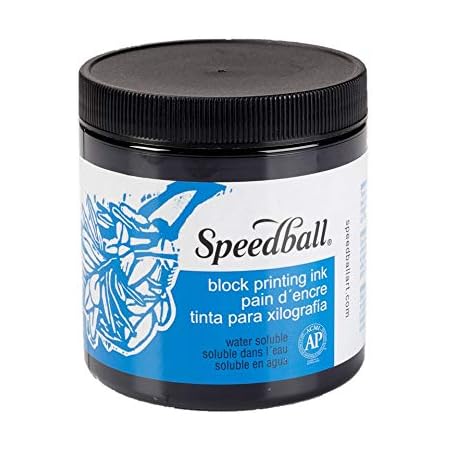Amazon.com: Speedball Fabric Block Printing Ink, 2.5-Ounce, Black