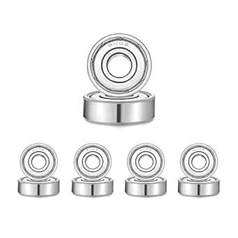 Miecaoy 608z-Bearings Sealed Deep-Groove Ball - Miniature 8x22x7mm ...
