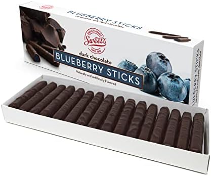 Amazon.com : Sweet Candy Company Dark Chocolate Blueberry Sticks ...