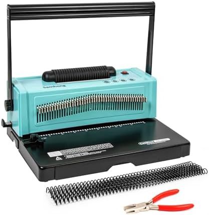 Amazon.com : SAMHONG Spiral Coil Binding Machine - Electric Coil ...