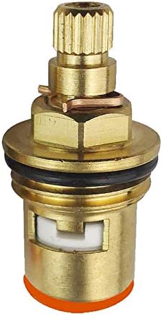 Brass Bathroom Sink Faucet Valve Stem - 2Pcs Hot and Cold Ceramic Disc ...