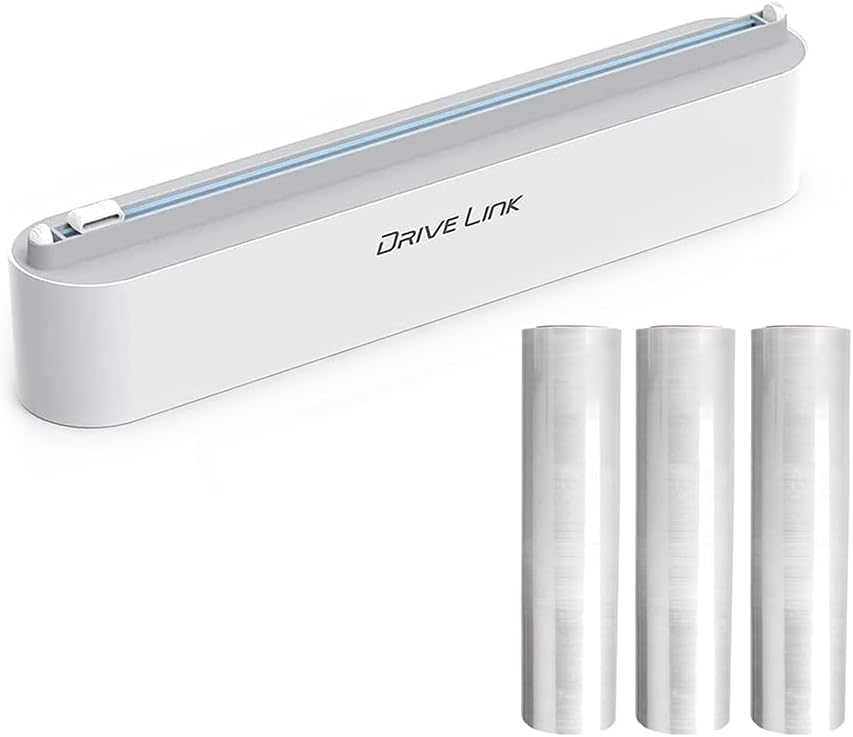Amazon.com: Magnetic Plastic Wrap Dispenser with Cutter & 2 Refill ...