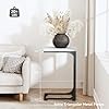 Amazon.com: QEEIG C Table Side Table Set of 2 Living Room Sets C Shaped ...