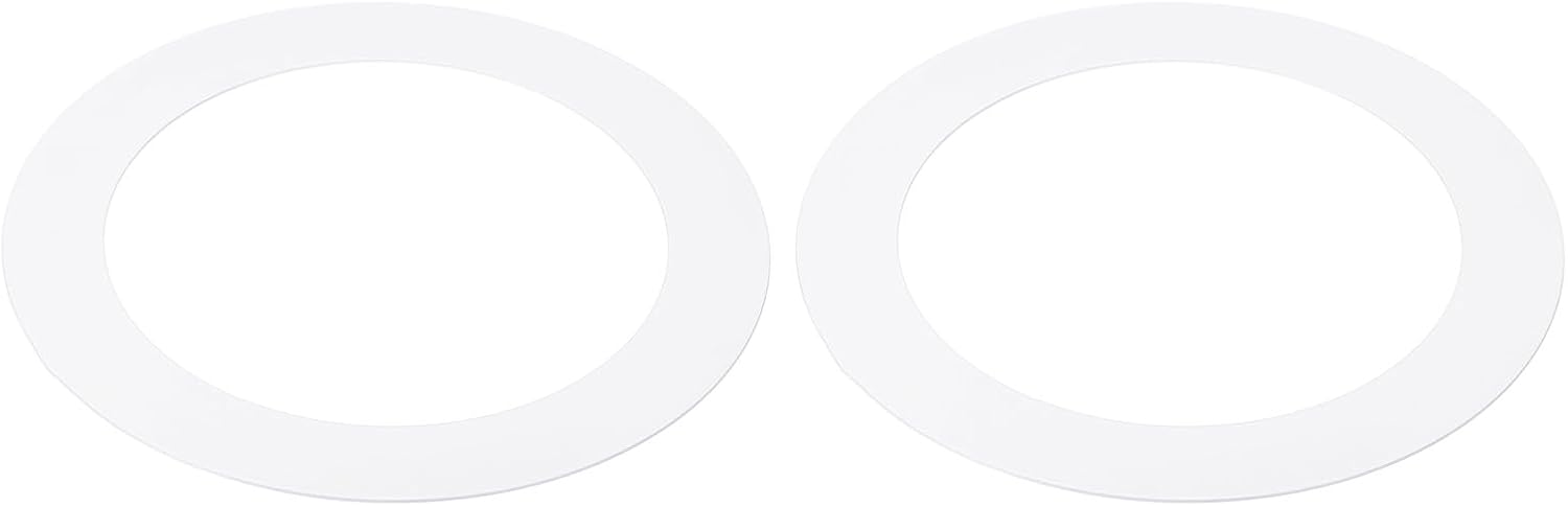PATIKIL 5" ID 7.48" OD Goof Rings for Recessed Light, 2 Pack Gloss ...