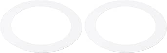 PATIKIL 5" ID 7.48" OD Goof Rings for Recessed Light, 2 Pack Gloss ...