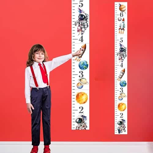 Amazon.com: Outer Space Growth Chart For Kids - Astronaut Room Decor ...