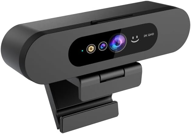 Amazon.com: MOERTEK 2K QHD Webcam with Windows Hello Facial Recognition ...