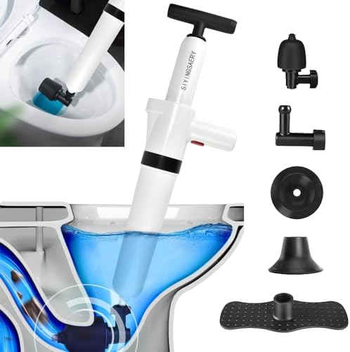 Amazon.com: MaxxGeek Toilet Plunge Blaster, High Pressure Toilet ...