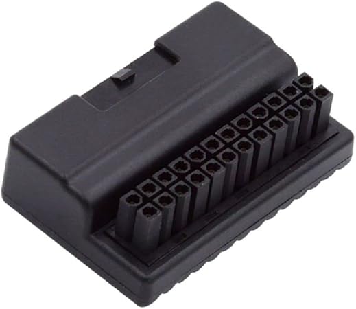 Cablecc Overmold 90 Degree ATX 24 Pin Female to 24 Pin Male Power ...