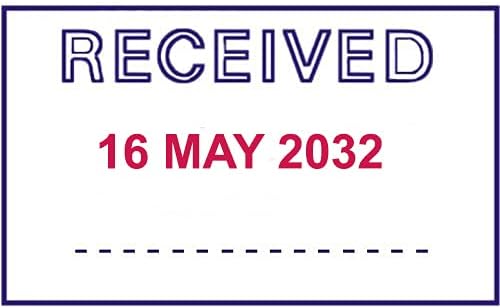 Self Ink Rubber Stamp Dater Stamp for Solicitors, Financial Advisors ...