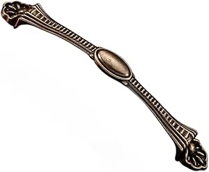 WenRan 2 Sizes Coffee Cabinet Drawer Pulls 3.75 Inch Pull Antique Bow ...