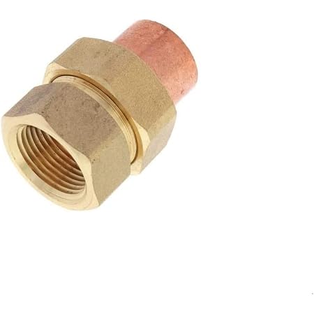 EZ-FLUID Plumbing 3/4" C X FIP LF Brass Copper Pipe Union C x Female ...