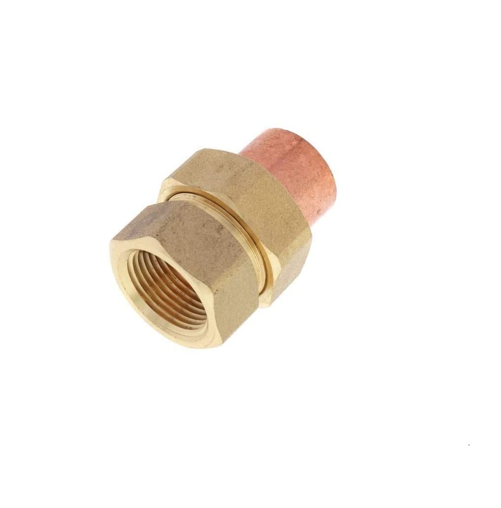 Amazon.com: EZ-FLUID Plumbing 3/4" C X FIP LF Brass Copper Pipe Union C ...