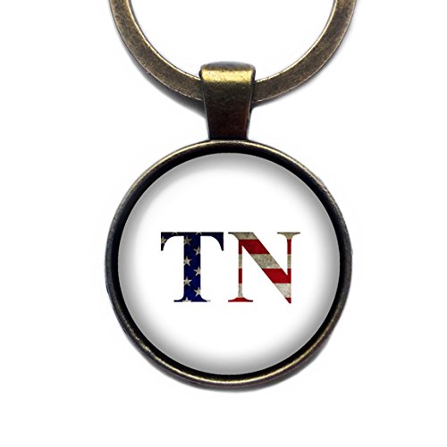 Amazon.com: United States State Initials Flag Tennessee TN Bronze ...