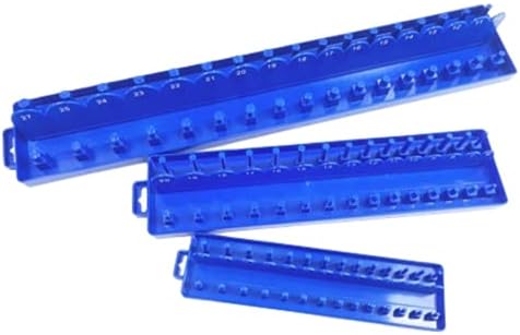 US PRO 3 PCE Socket Storage Rack Tray for 1/4, 3/8, and 1/2 Inch ...