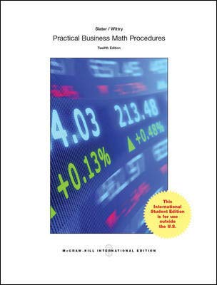 Practical Business Math Business Procedures Pack: Slater: 9789813151178 ...