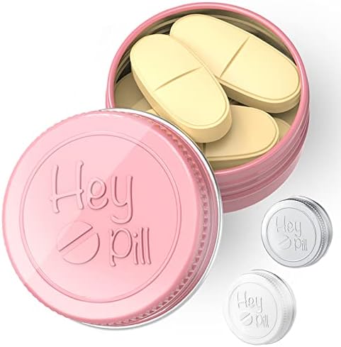 Amazon.com: Extra Small Pill Box for Purse (3 Pack), ADHYRO Aluminum ...