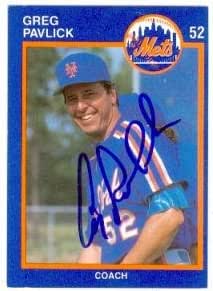 Amazon.com: Greg Pavlick autographed Baseball Card (New York Mets) 1988 ...