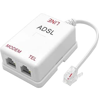NECABLES DSL Filter Splitter for Phone Line and Modem 6 Inductors ...