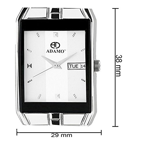 ADAMO Legacy White Dial Day & Date Men's & Boy's Watch 9151SM01 ...