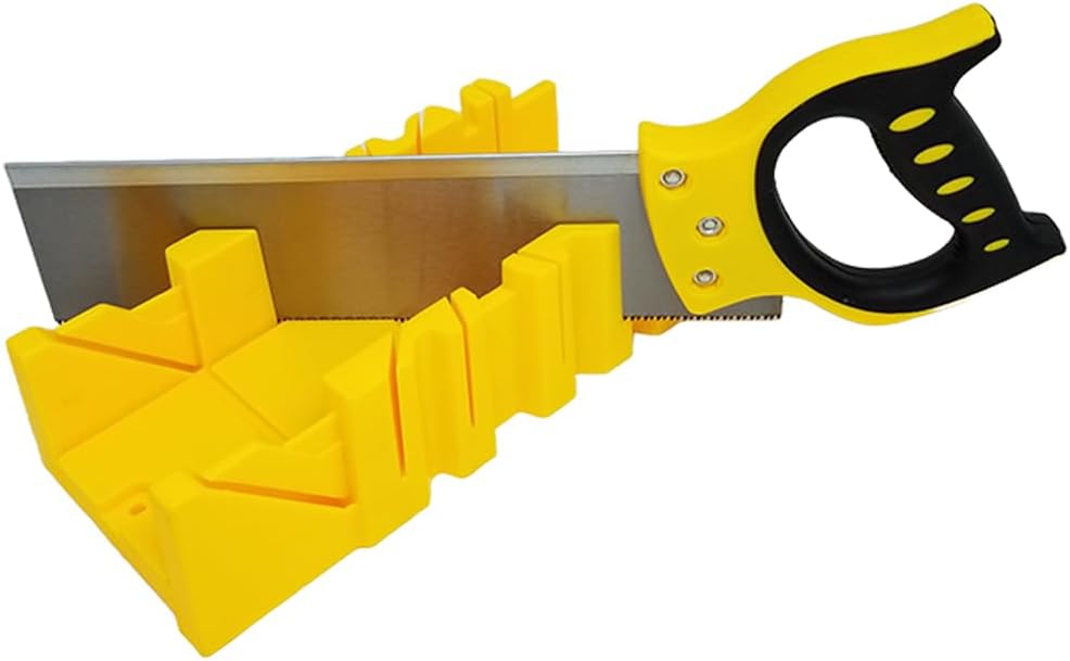 Wonglea Mitre Box and Saw Set,12”Miter Box with 14”Back Saw for ...